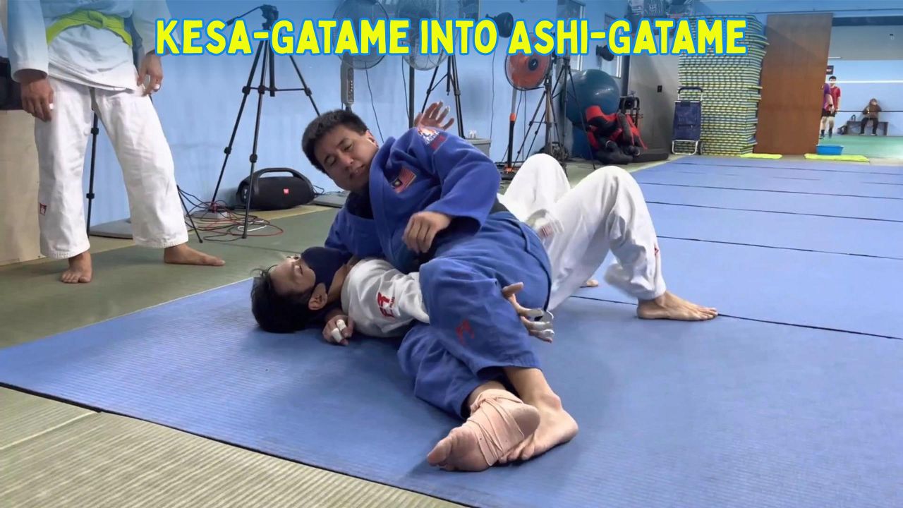 Kesa-Gatame into Ashi-Gatame - KL Judo